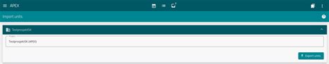 Import Units