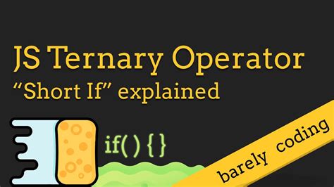 Javascript Ternary Operator Short If Explained YouTube