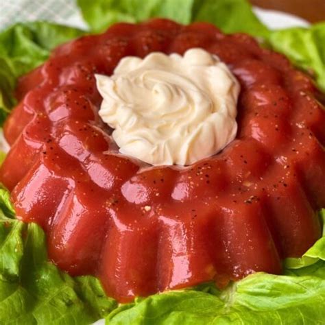 Old Fashioned Tomato Aspic The Southern Lady Cooks