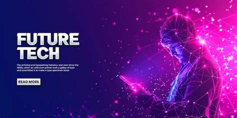 Premium Psd Future Tech Concept Background