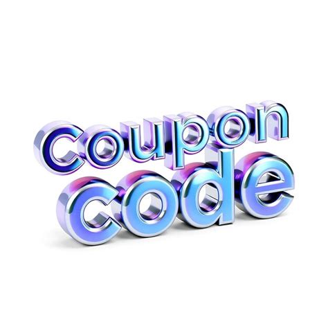 Premium Photo Captivating 3d Text Coupon Code Mesmerizes Hypnotic