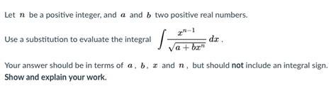 Solved Let N Be A Positive Integer And A And B Two Positive Chegg