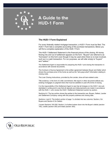 77 Hud 1 Settlement Statement Excel Free To Edit Download And Print Cocodoc