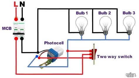 Photocell Sensor Bypass Circuit In Two Way Switch YouTube