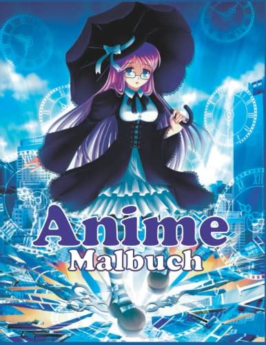 Anime Malbuch Entzückende Japanische Anime Manga Malvorlagen Mit