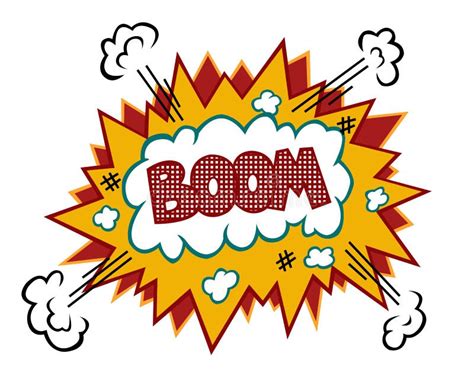 Illustration Of Boom Comic Text Stock Vector Illustration Of Retro