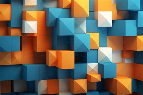 Premium Photo Abstract Geometric Digital Background