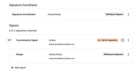 Sequential Signatures Overview Ironclad