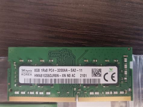 Оперативка Sk Hynix 8 Gb So Dimm Ddr4 3200 Mhz 650 грн Запчастини
