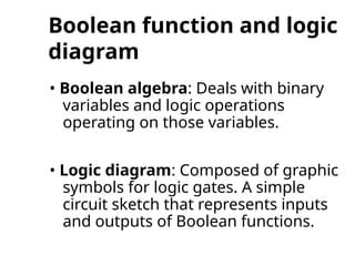 Introduction To Boolean Algebra Class XI CBSE Ppt