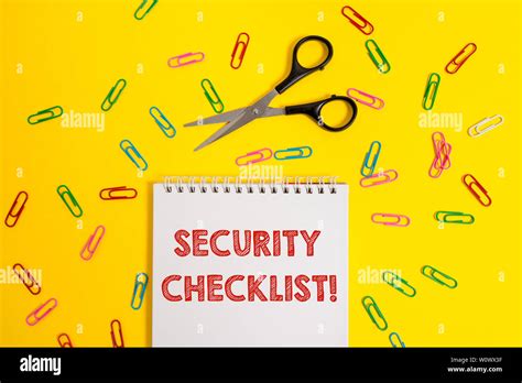 Word Writing Text Security Checklist Business Photo Showcasing Protection Of Data And System