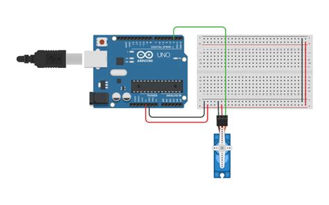 Circuit Design 08 Hacer Girar Un Servomotor Tinkercad