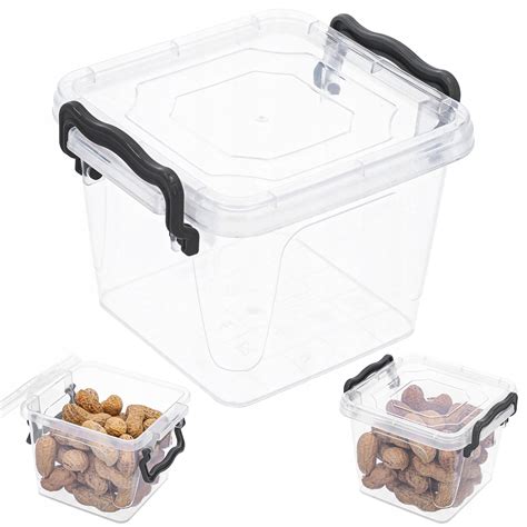 LUNCH BOX POJEMNIK L NA ŻYWNOŚĆ Z POKRYWĄ PLASTIKOWY OBIAD ŚNIADANIE Pojemnik plastikowy