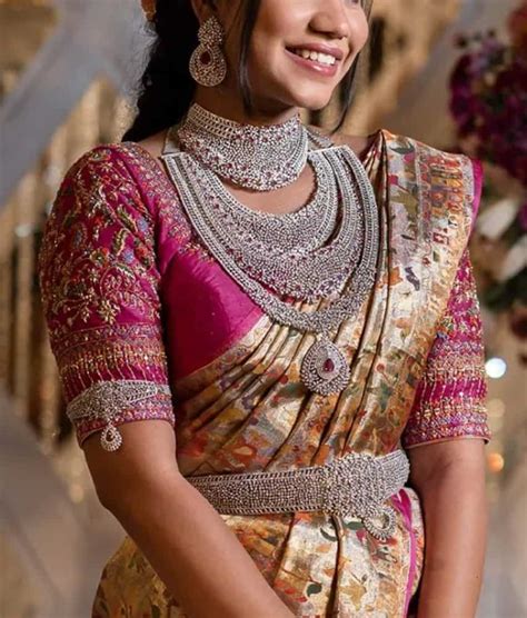 Diamond And Ruby Bridal Jewellery Set Indian Jewellery Designs