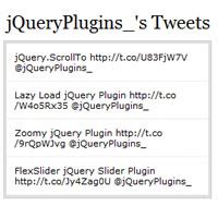 Jtwitter Jquery Twitter Api Plugin Jquery Plugins