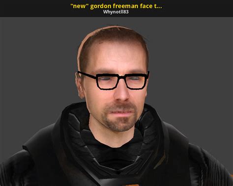 New Gordon Freeman Face Texture Work In Progress For Black Mesa Bm