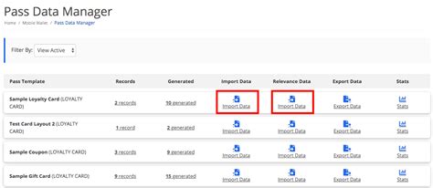 Importing Pass Data Wallet That