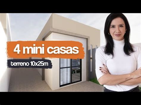 PROJETO DE 4 MINICASAS EM TERRENO DE 10X25M AUMENTANDO A RENDA