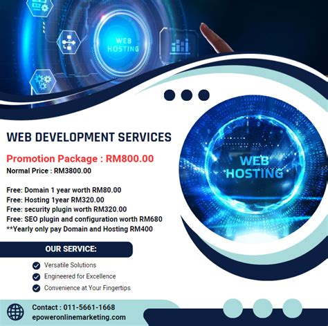 Hosting And Web Development Promotion Package Malaysia Reliable Web