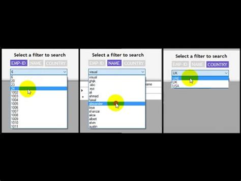 Apply Multiple Filters On Only Combobox Youtube