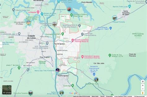 Mapa Foz do Iguaçu Localize se na Cidade