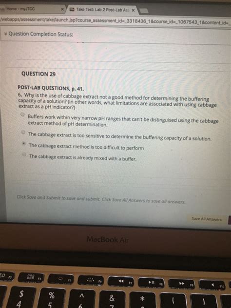 Solved Why Is The Use Of Cabbage Extract Not A Good Method Chegg