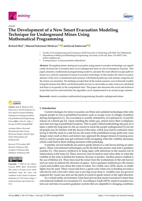 Pdf The Development Of A New Smart Evacuation Modeling Technique For