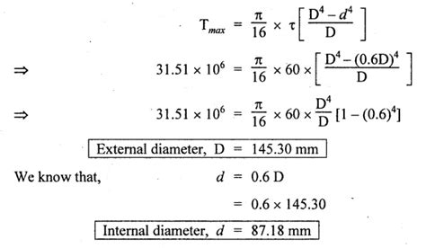 University Solved Problems Torsion Strength Of Materials