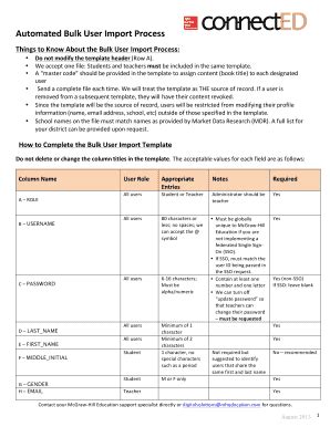 Fillable Online Bulk User Import Process Instructions 8 15 Docx Fax
