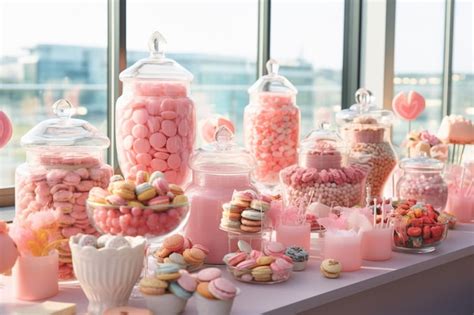 Premium Photo Sweet Soiree Dessert Table Extravaganza