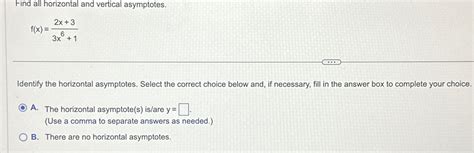 Solved Find All Horizontal And Vertical Chegg