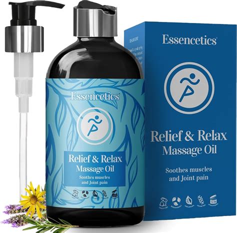 Essencetics 8 Oz Relief And Relax Sore Muscle Massage Oil