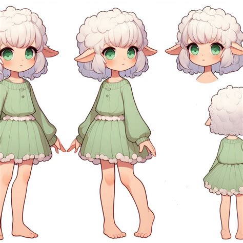 Sheepgirls With Colorful Dresses By Phuramaiart On Deviantart