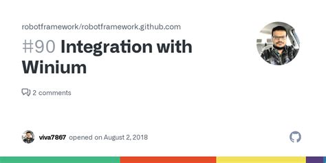 Integration With Winium Issue Robotframework Robotframework Github GitHub