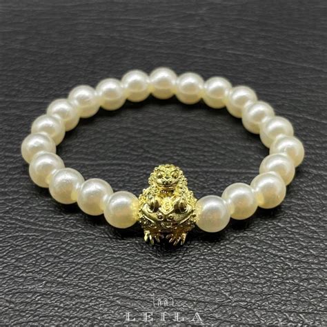 Leila Amulets คางคกจกทรัพย์ พร้อมกำไลสวยงาม 8 มิล ตามรูป Leila
