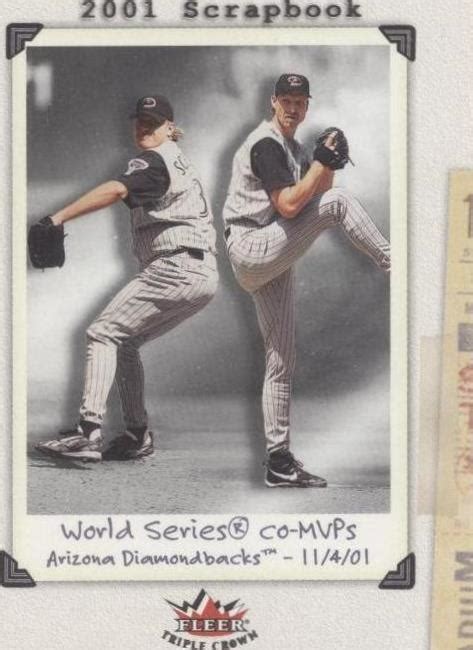2002 Fleer Triple Crown 2001 Scrapbook 243 Randy Johnson Curt