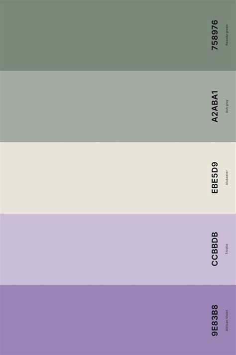 Pin By Sarli Murat On Duvar Renkleri Sage Color Palette Purple