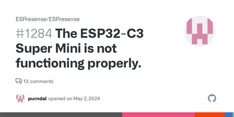 The ESP C Super Mini Is Not Functioning Properly Issue ESPresense ESPresense GitHub