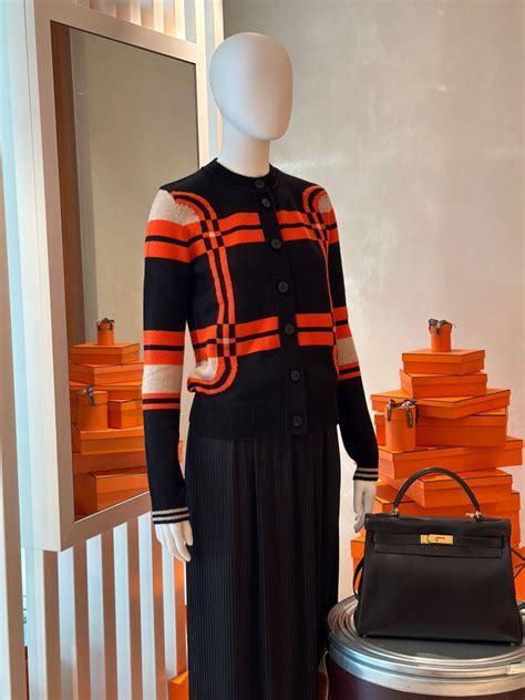 에르메스 Tartan 롱 슬리브 가디건 여성 Orangeshop 오렌지샵청담