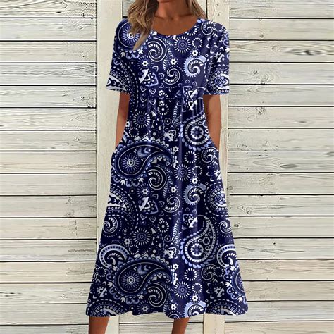 Himiway Womens Casual Dresses Printed Dresses Summer Dresses Printed