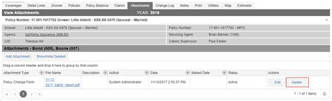 Delete An Attachment