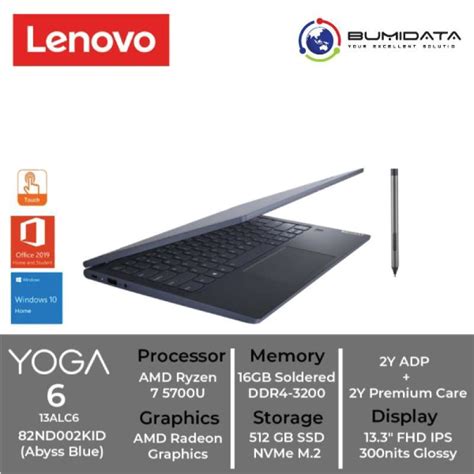 Jual Lenovo Yoga Alc Nd Kid Ryzen U Gb Gb W Ohs Di Seller Bumidhatta