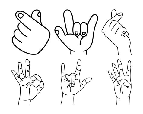 Heart Shape Hands Vector Art Icons Set 36460703 Vector Art At Vecteezy