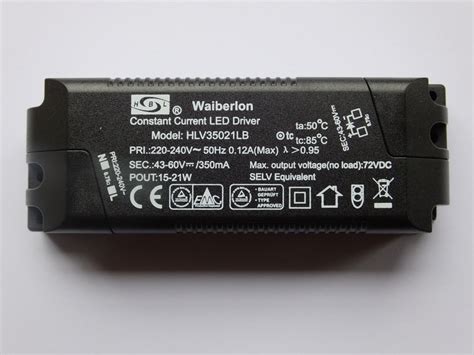 WAIBERLON HLV35021LB CONSTANT CURRENT LED DRIVER SaveMyLight