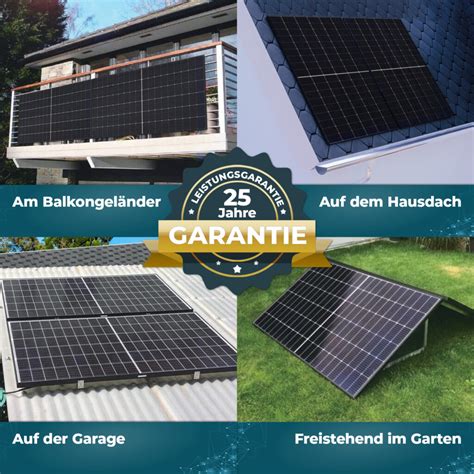 Balkonkraftwerk 820W 600W Solaranlage Steckerfertig WIFI