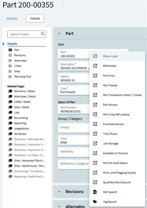 Submenus After Right Clicking On Part Tracker Appear Then Randomly Do Not Appear Kinetic Erp