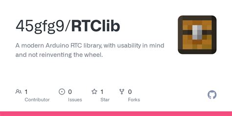 Github 45gfg9rtclib A Modern Arduino Rtc Library With Usability In Mind And Not Reinventing