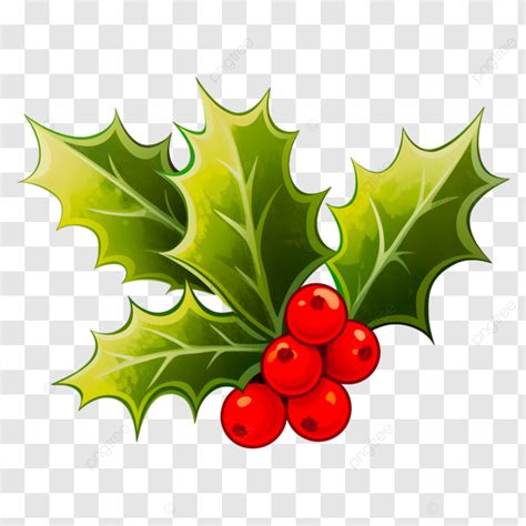 Holly Leaves And Berries For Christmas Christmas Holly Png