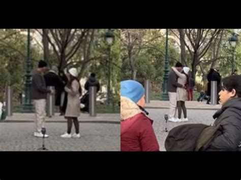 Couple Stages Proposal In Public In Viral Video What A Fake World Watch Viral Videos