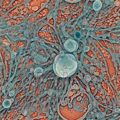 Digital Paper Microscopic Universe Series 1 Seamless Designs Etsy